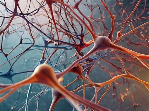 Premium Photo Closeup Design And Brain Neurons Background For Motion