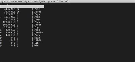 Gdu Tool For Disk Usage Analyzer For Linux Sysadminxpert