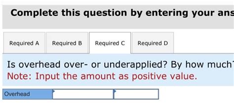 Solved Required A Calculate The Predetermined Overhead