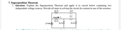 Superposition Theoremquestion Explain The Superposition Theorem And App