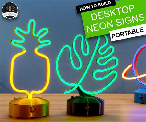 Make Your Own Customisable Desktop Led Neon Signs Lights 18 Steps