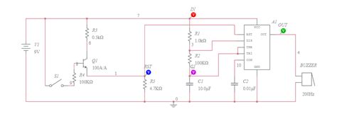 Rain Alarm Circuit Using Ic 555 Circuit Diagram