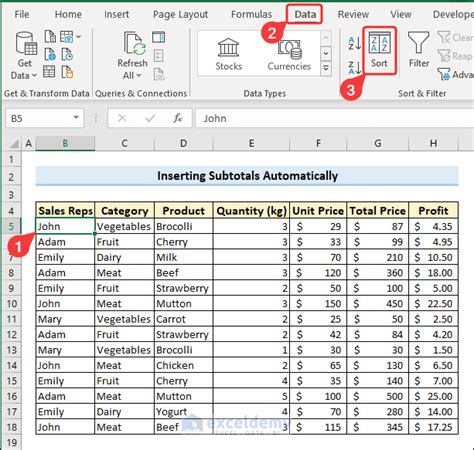 How To Insert Subtotals In Excel 7 Unique Methods Exceldemy