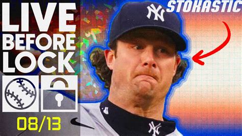 Mlb Dfs Live Before Lock Sunday 81323 Draftkings And Fanduel Daily
