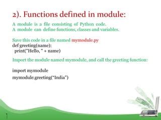 CHAPTER 01 FUNCTION In Python Class 12th Pptx