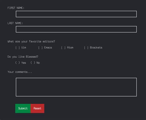 Building A Visual Form In Your Terminal Emulator With Blessed Yet