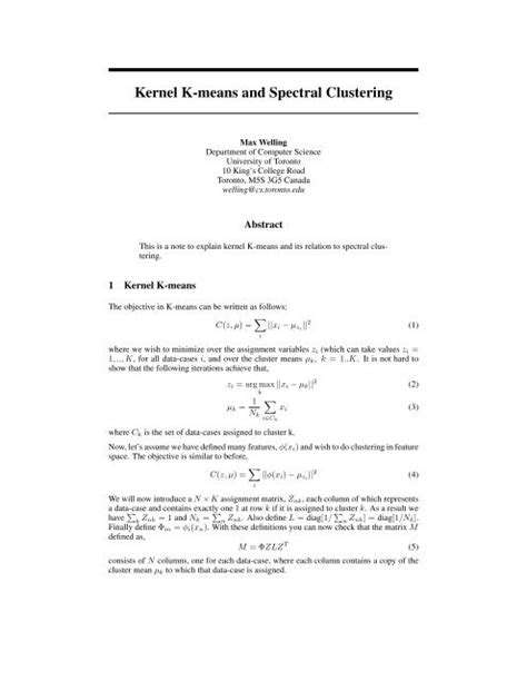 Kernel K Means And Spectral Clustering