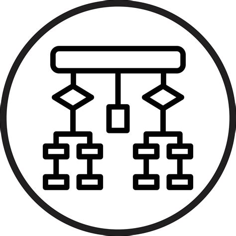 Flowchart Vector Icon Style 22635542 Vector Art At Vecteezy