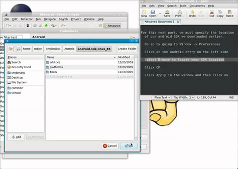 [cs4760] how to install android sdk and eclipse adt youtube