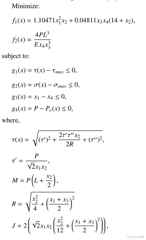 多目标应用（一）：多目标麋鹿优化算法（moeho）求解10个工程应用，提供完整matlab代码disc Brake Design Csdn博客