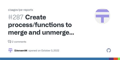 create process functions to merge and unmerge organizations · issue