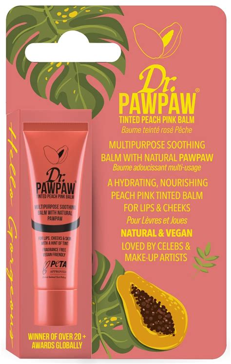 Dr Pawpaw Multipurpose Soothing Tinted Balm Lip Balm For