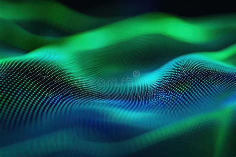 Visualizing Data Abstract Waves Of Green And Blue Stock Illustration Illustration Of Texture