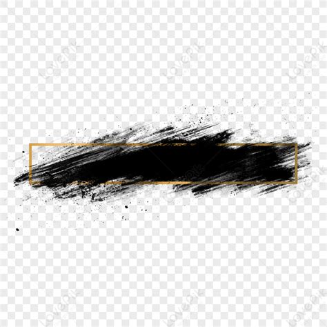 검은 잉크 펜 일러스트 브러시 좁은 사이드 프레임좁은 쪽 Png 일러스트 무료 다운로드 Lovepik