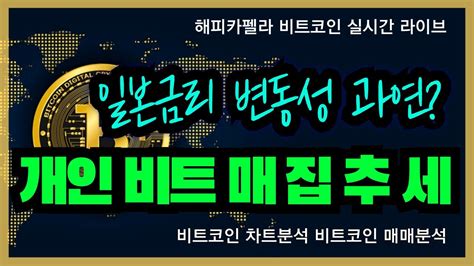 비트코인 실시간 개인투자자 비트 매집추세 일본금리 변동성 결과는 122 저녁💎비트코인 비트코인실시간 이더리움 리플 Cryptocurrency 차트분석
