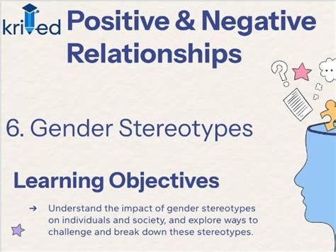 Gender Stereotypes Year 8 Pshe Lesson On Equality And Identity