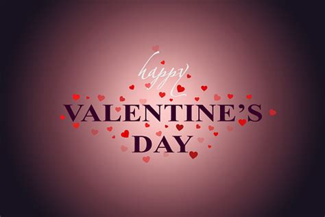 행복 발렌타인 데이 자필 편지 휴일 디자인 인사말 카드 포스터 축하 마음과 서예 텍스트 개념에 대한 스톡 벡터 아트 및 기타 이미지 Istock