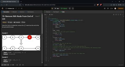Aditya Jangra On Linkedin 🚀 Coding Problem Remove The N Th Node From End Of Linked List 🚀 🔗
