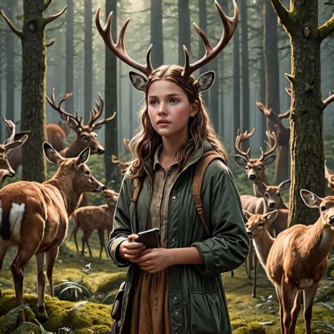 자연을 지키는 소녀