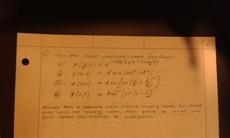 Solved Consider These Possible Wave Functions Phi Y T E Chegg