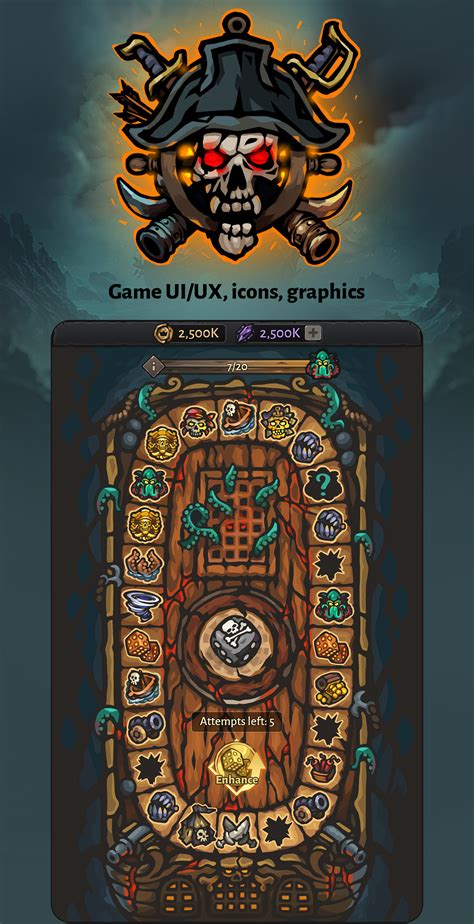 Game UI UX In Dark Fantasy Style Behance