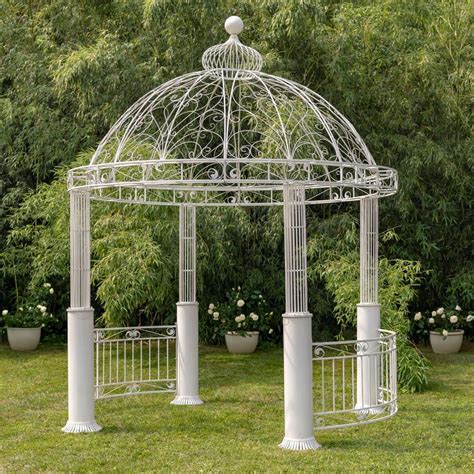 138ft Tall Ornate Round Iron Garden Gazebo Medellin 1972 Etsy