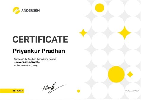 Priyankur Pradhan On Linkedin Java Andersenlab Careergrowth Neverstoplearning