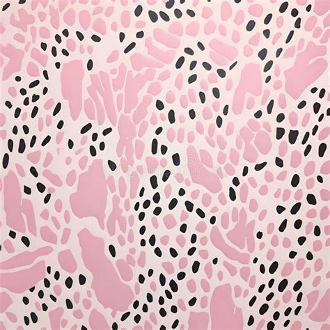 Seamless Pattern With Leopard Print Animal Skin Texture Stock Vector