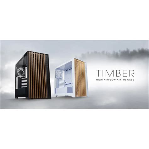 Tecware Timber High Airflow Atx Tg Case W 4x120mm Fan Dynaquest Pc