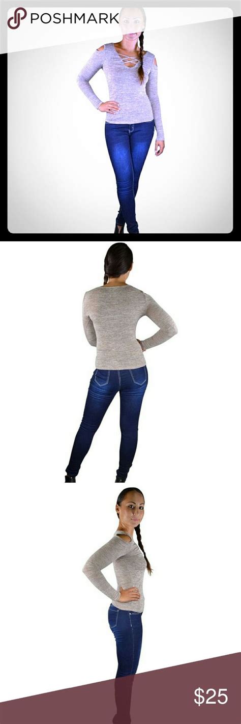 Only 1 Left Criss Cross Long Sleeve Top Clothes Design Boutique