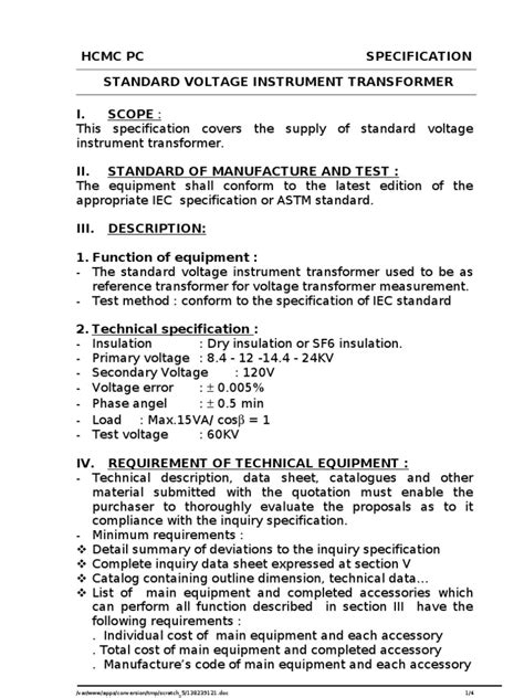 Pdf 2 Standard Voltage Transformer Dokumen Tips