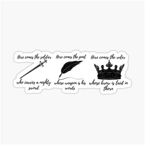 Soldier Poet King Quiz Viral Tiktok Trend Design Sticker For Sale