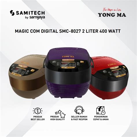 Jual Magic Com Yong Ma Yongma Digital Smc 8027 New Upgrade 8027 2 Liter Bergaransi Shopee