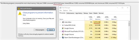 Editor Leaks Memory Reports Wrong Working Set Unity Engine Unity