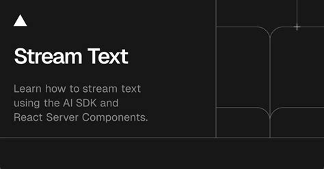Cookbook Stream Text