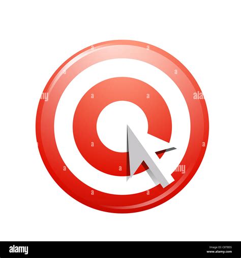 Illustration Of Dart With Cursor Pointer Stock Photo Alamy