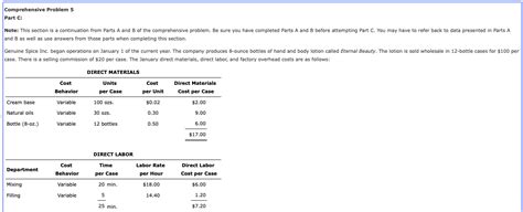 Solved Comprehensive Problem 5 Part C Note This Section Is