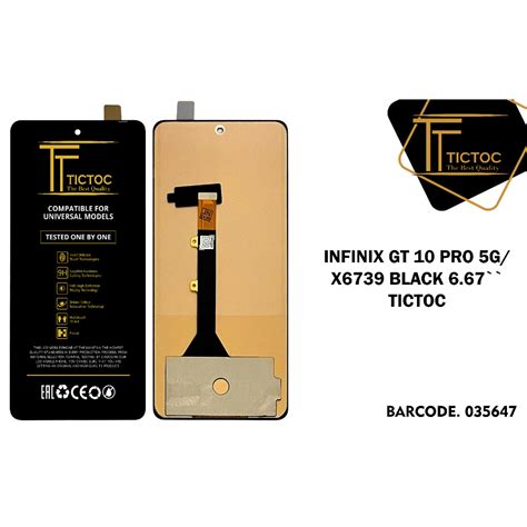 Jual Lcd Ts Infinix Gt 10 Pro 5g X6739 Black Tictoc Shopee Indonesia