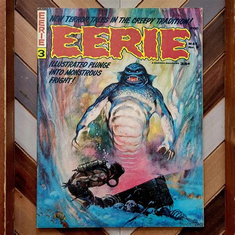 Eerie 3 Vf Warren 1966 Sharp Frank Frazetta Cover Art From Ditko