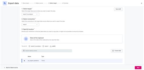 Data Export Ataccama ONE
