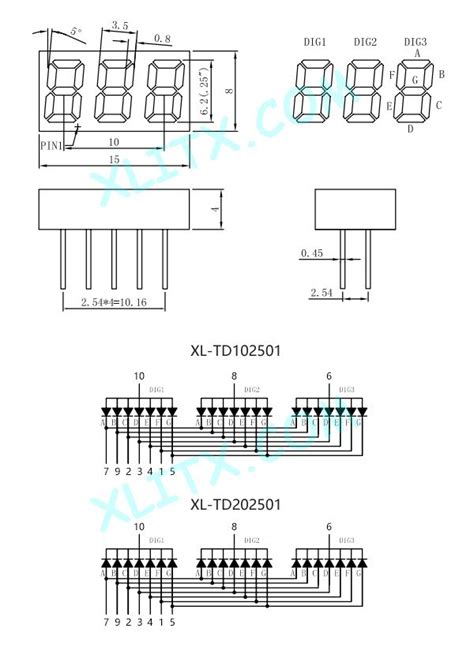 Yellow Inch Digit Common Anode CA Cathode CC LED Segment Display Lanpade