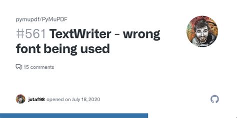 Textwriter Wrong Font Being Used · Issue 561 · Pymupdfpymupdf · Github