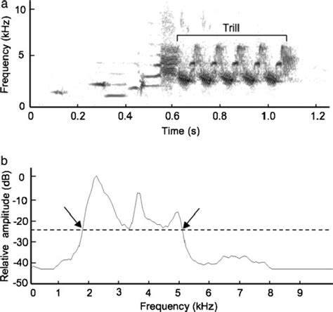 Song Spectrogram Showing Frequency KHz As A Function Of Time S And Download Scientific