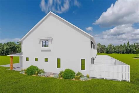 Two Story Craftsman Style Quadplex With 3 Bed Units And Loft Floor Plan