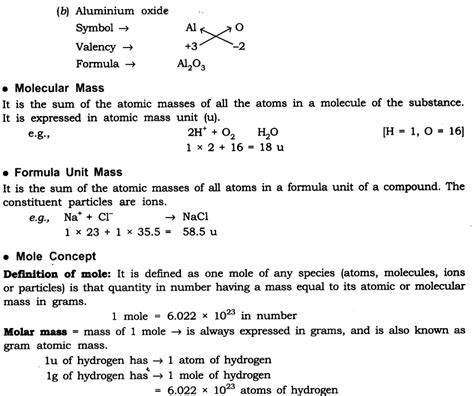 Ncert Solutions For Class 9 Science Atoms And Molecules Chapter 3