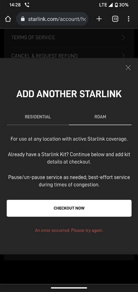 No Option To Add Starlink In An Account R Starlink