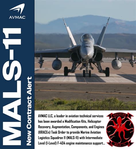 Avmac Llc A Leader In Aviation Technical Services Has Been Awarded A