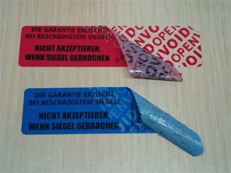 Саморазрушаващи стикери с печат ИЗИ МЕДИА