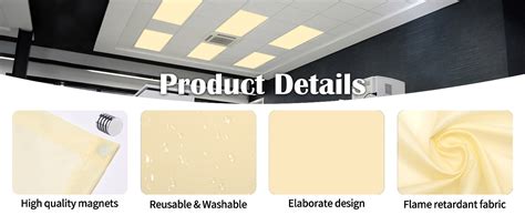 Angsylth 8 Pcs Fluorescent Light Covers 4 X 2 Feet Covers For Ceiling
