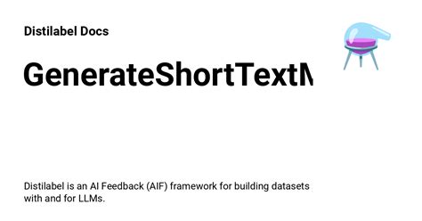 generateshorttextmatchingdata distilabel docs